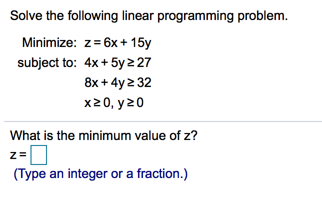 Solved Find the minimum and maximum values of z-9x + 3y, if | Chegg.com