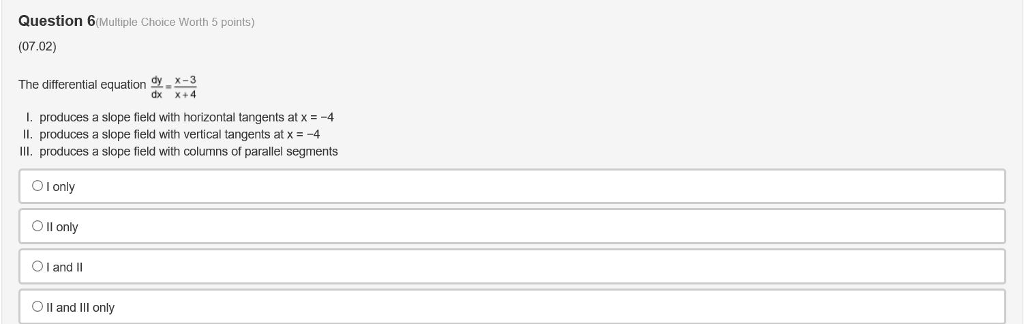 Solved Question 6(Multiple Choice Worth 5 points) (07.02) | Chegg.com