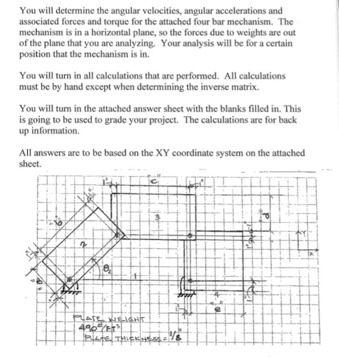 You will determine the angular velocities, angular | Chegg.com