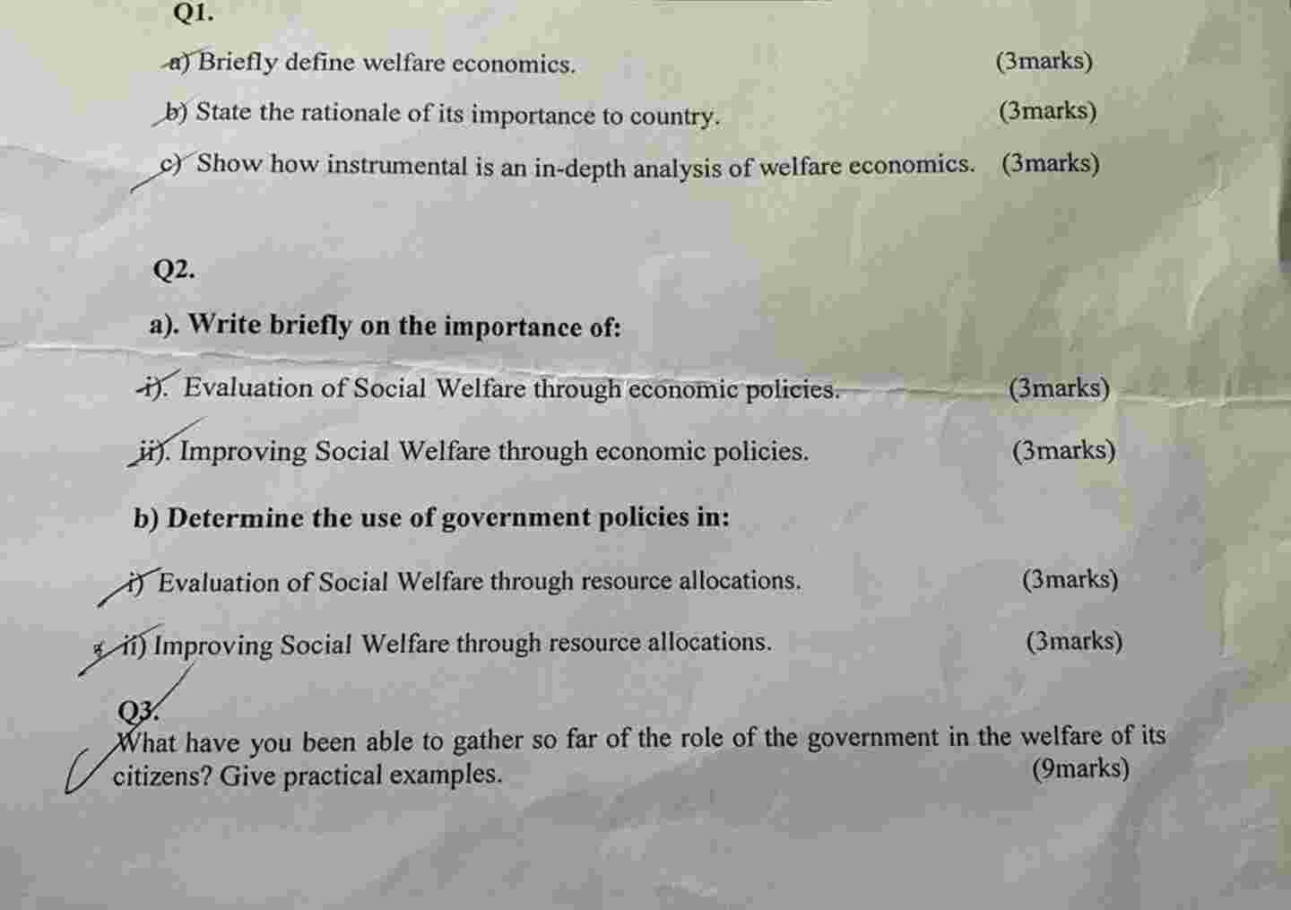 Solved Q1.a) ﻿Briefly define welfare economics.b) ﻿State the | Chegg.com