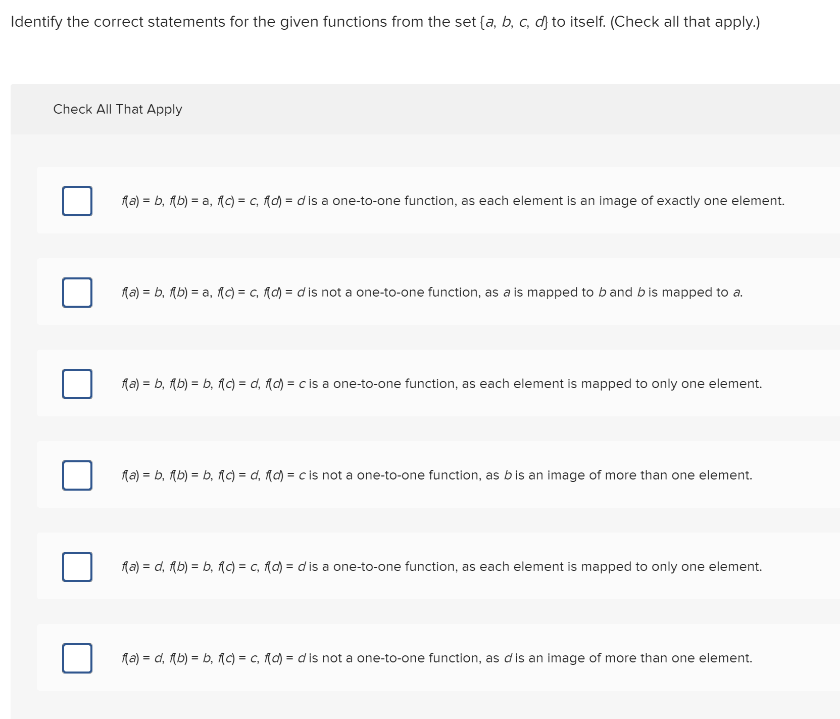 Solved Identify the correct statements for the given | Chegg.com