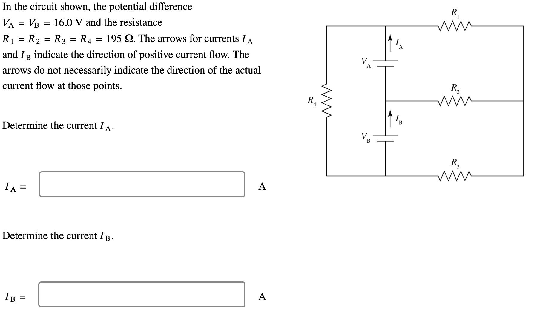 Solved In the circuit shown, the potential difference | Chegg.com