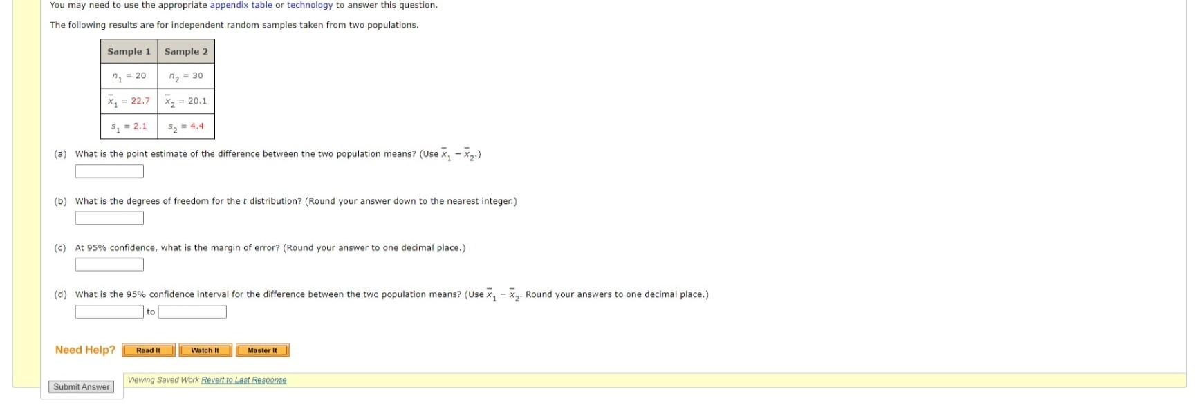 Solved You may need to use the appropriate appendix table or | Chegg.com