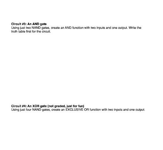 Solved CS101 Lab #3: Logic Circuits For this lab, you'll use | Chegg.com