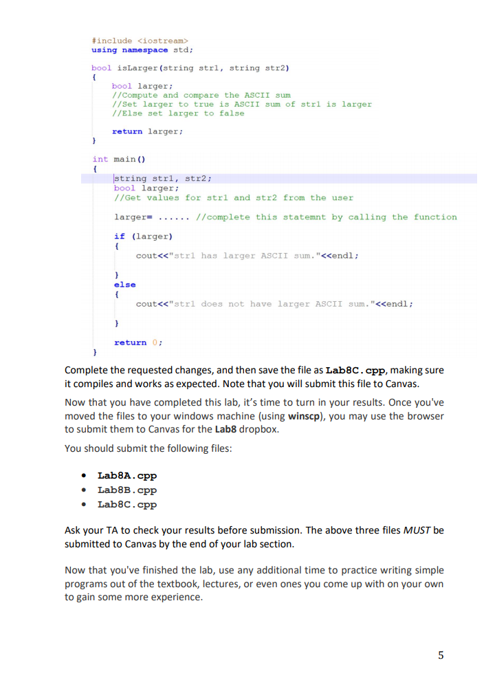 Solved CSCE 1030: Lab 8 General Guidelines: (for ALL of your | Chegg.com