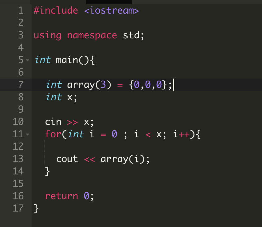 Solved | #include 3 using namespace std; 5 int main) 7 int | Chegg.com