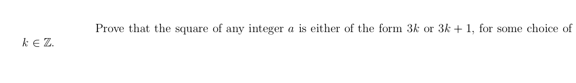 Solved Prove that the square of any integer a is either of | Chegg.com