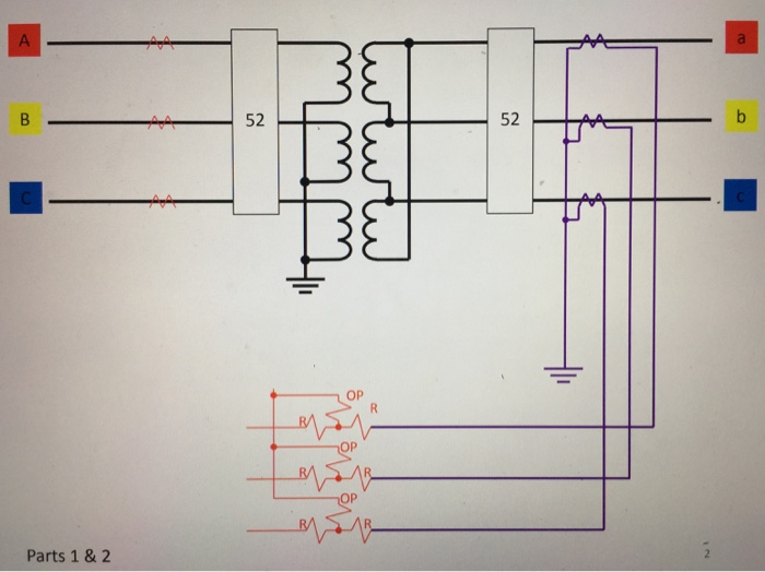 Transformer Differential CT phasing - Y-delta | Chegg.com