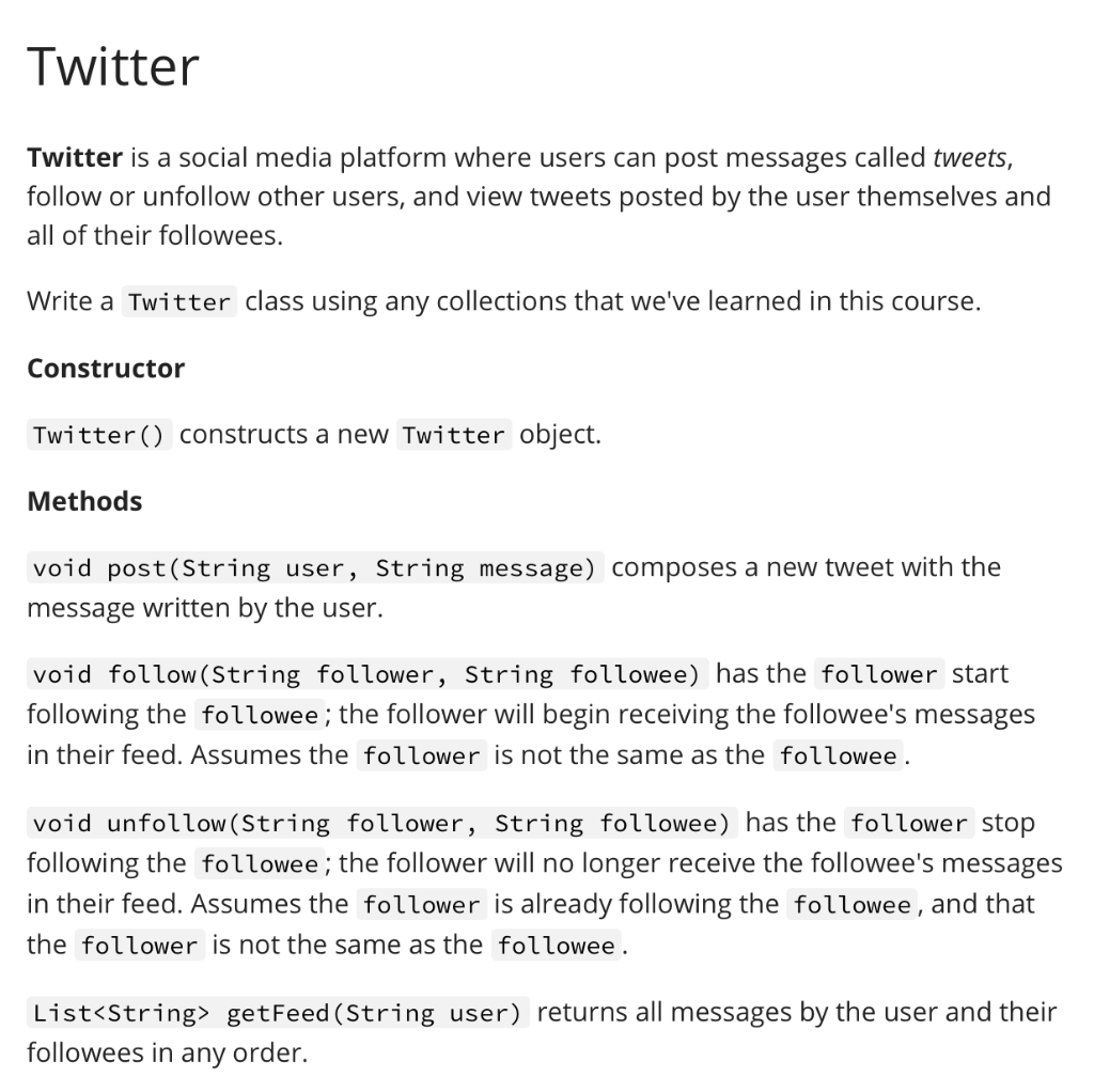 Solved Twitter Twitter is a social media platform where | Chegg.com