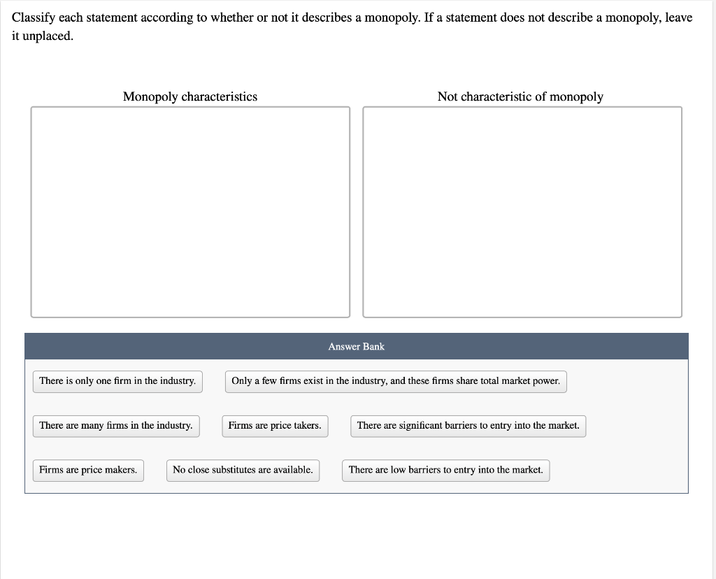 Solved Classify each statement according to whether or not | Chegg.com