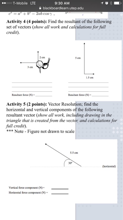 Solved Find the resultant of the following set of vectors | Chegg.com