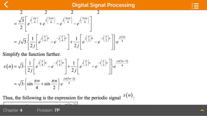 Solved Squreroot 3/2 [e^f(pi n/4) +e^f(2 pi n/4) -e^j(4 pi | Chegg.com