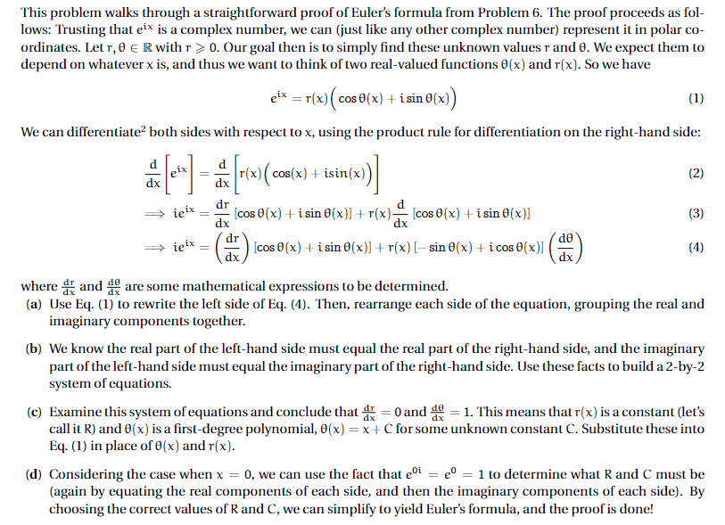 Solved This problem walks through a straightforward proof of | Chegg.com