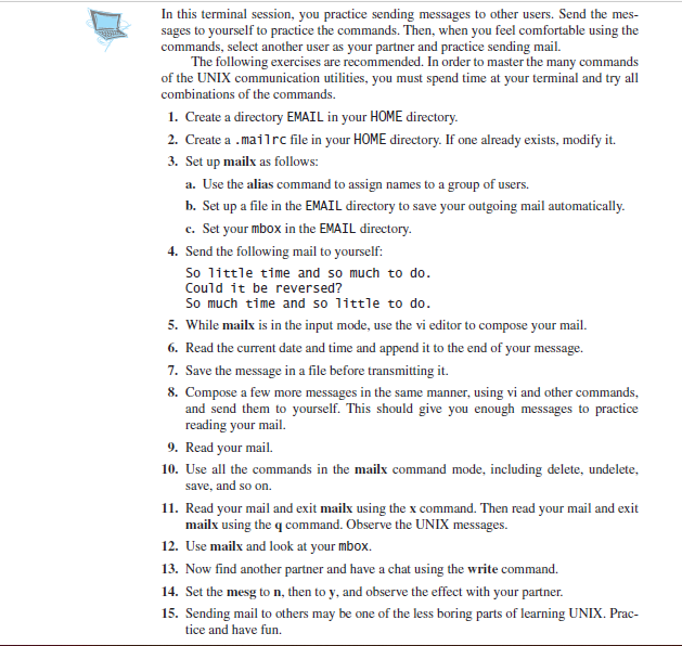 Solved Questions are from the UNIX UNbounded Programming | Chegg.com