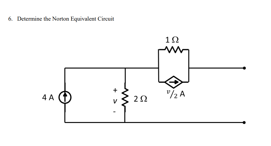 Solved 6. Determine the Norton Equivalent Circuit | Chegg.com