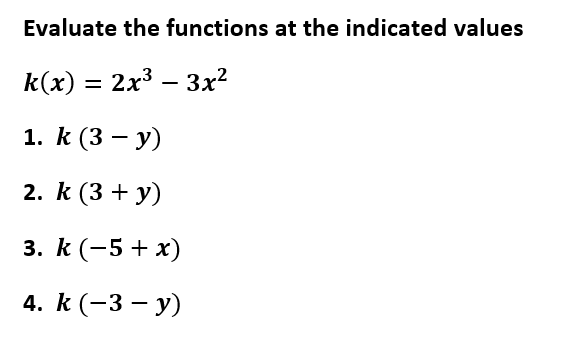 Solved Evaluate the functions at the indicated values | Chegg.com