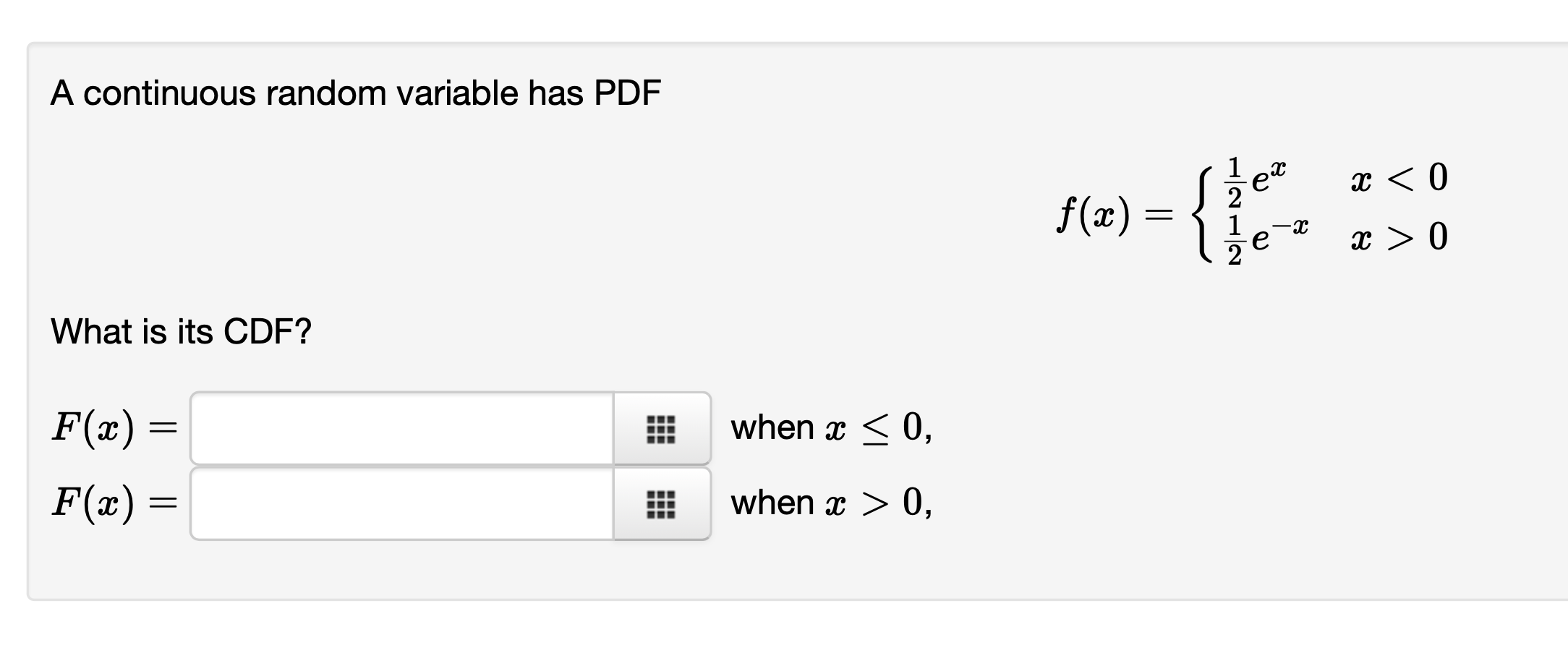 Solved A continuous random variable has PDF X ex x