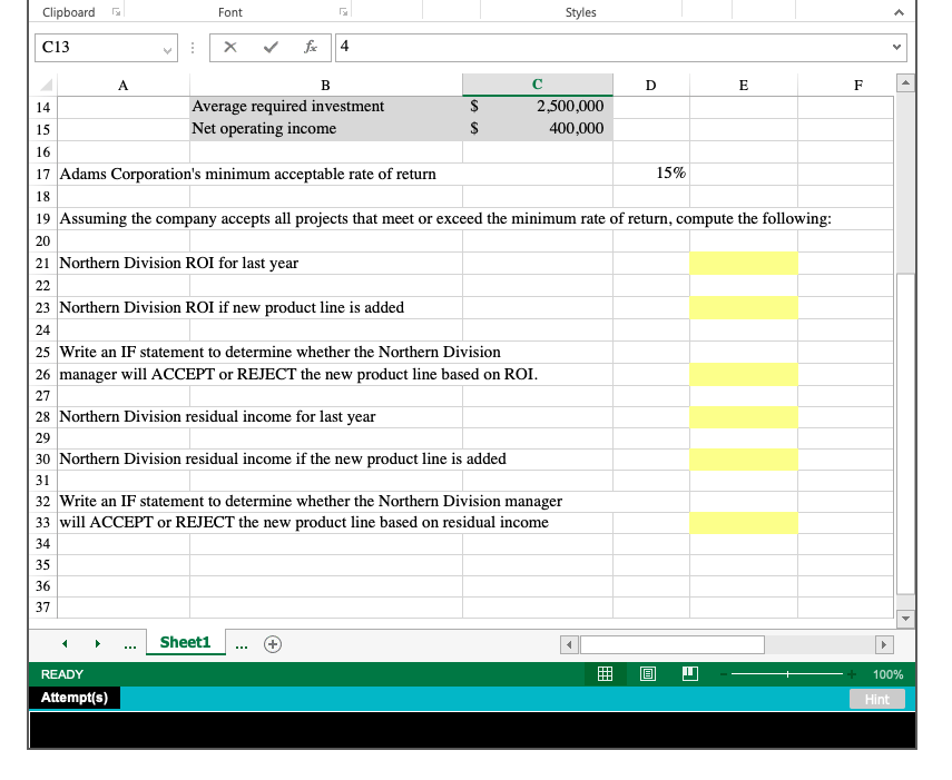 Solved 1. Compute return on investment (ROI). 2. Compute | Chegg.com