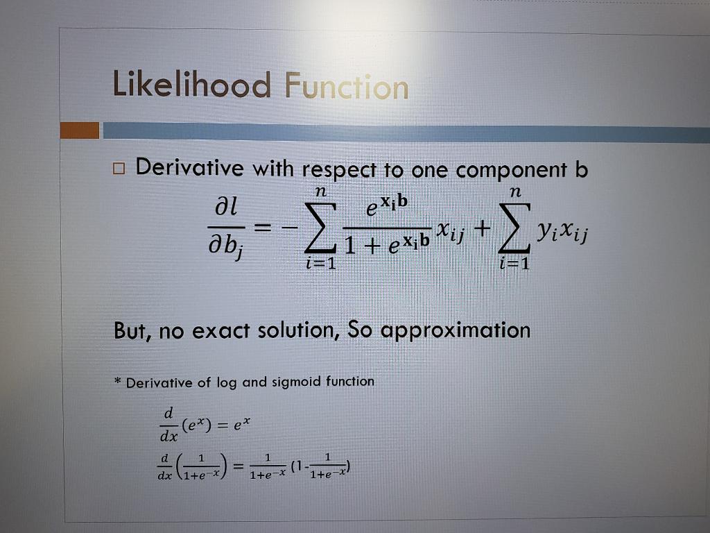 Solved Likelihood Function The log-likelihood turns products | Chegg.com
