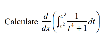 Solved d Calculate 1 -dt t* + 2 dx +1 | Chegg.com