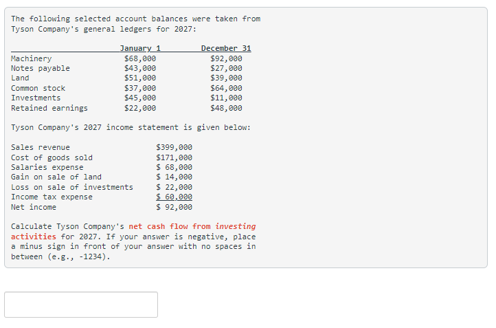 Solved The following selected account balances were taken | Chegg.com