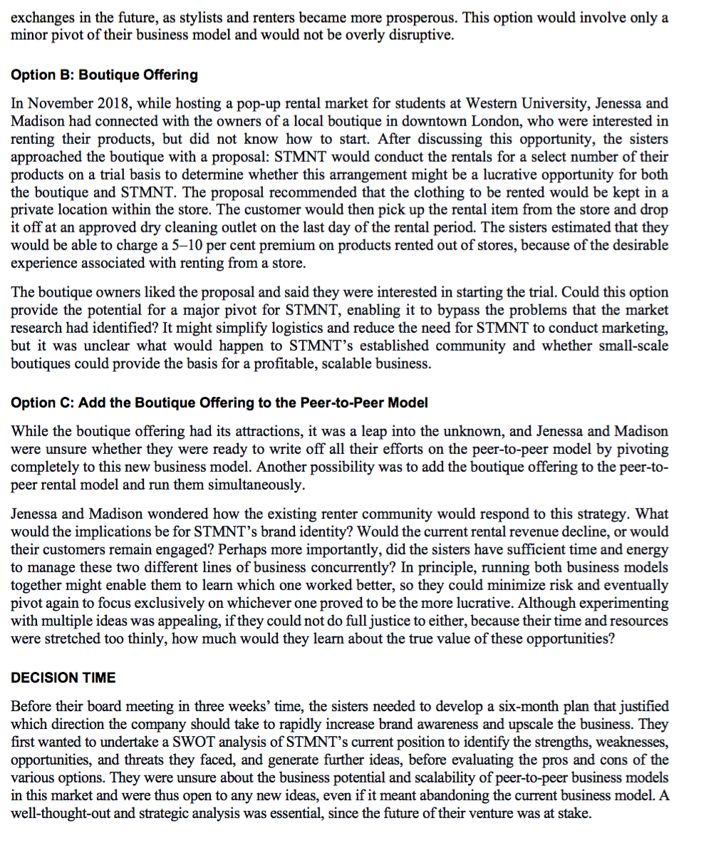 Solved It was early January 2019 when Jenessa Olson and | Chegg.com