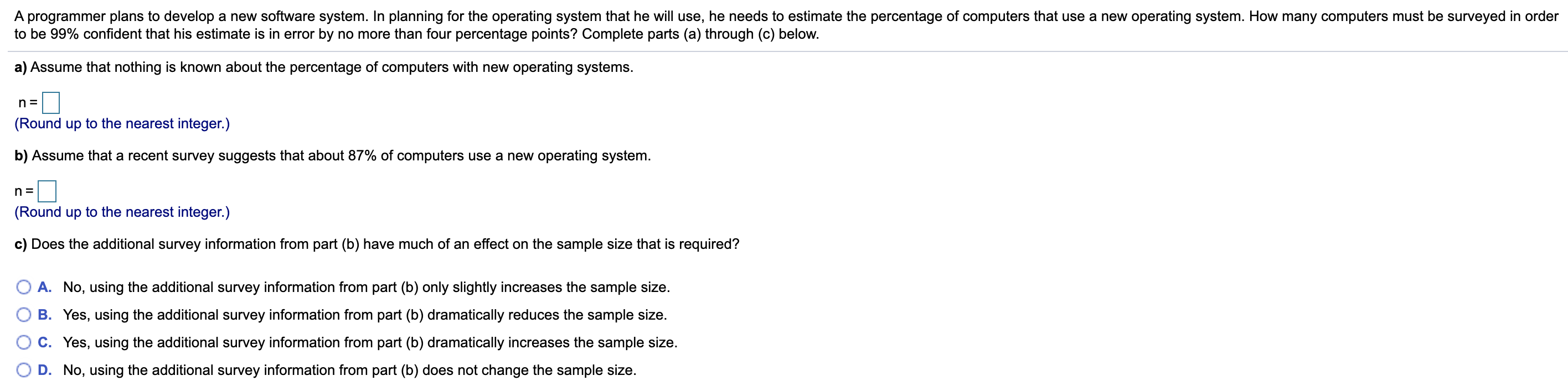 Solved A programmer plans to develop a new software system. | Chegg.com