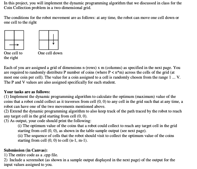 In this project, you will implement the dynamic | Chegg.com