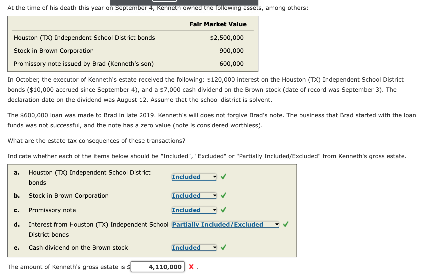 Solved At the time of his death this year on September 4, | Chegg.com