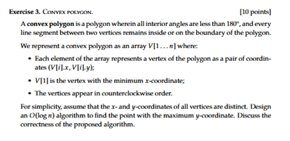 Solved Exercise 3. ﻿Convex POLYcon.[10 ﻿points]A convex | Chegg.com