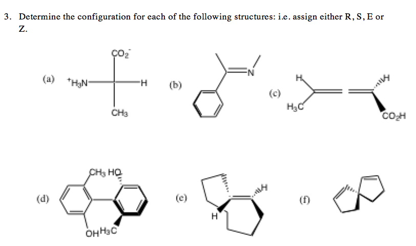 Solved Determine the configuration for each of the following | Chegg.com