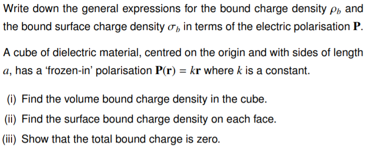 Solved Write down the general expressions for the bound | Chegg.com