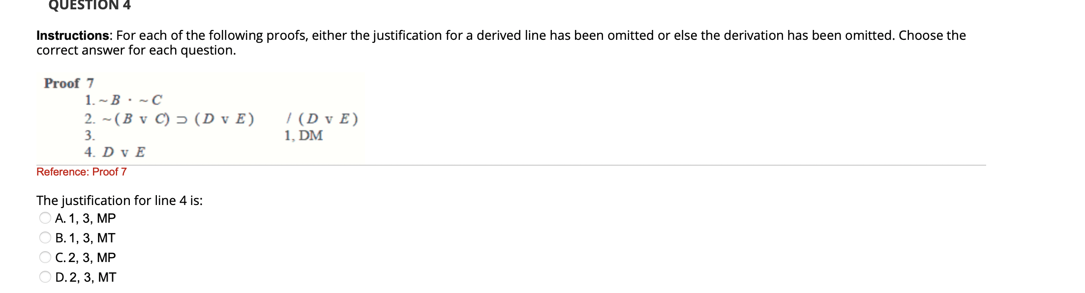 Solved Instructions: For each of the following proofs, | Chegg.com