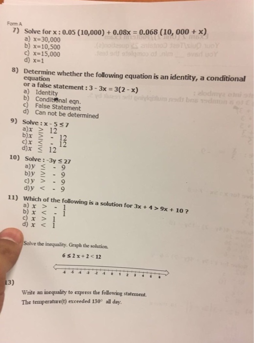 Solved Solve for x: 0.05 (10,000) + 0.08x = 0.068 (10, 000 + | Chegg.com