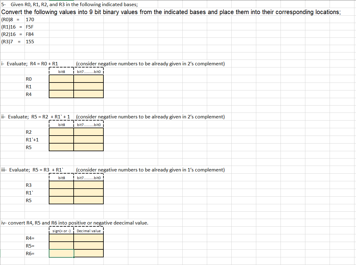 Solved 5- Given RO, R1, R2, and R3 in the following | Chegg.com