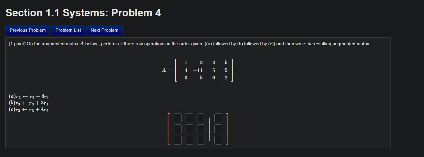 Solved Section 1 1 Systems Problem 4 Previous Problem