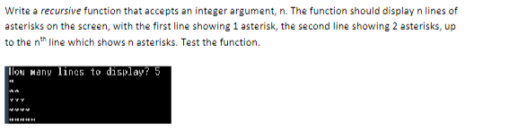 Solved Write a recursive function that accepts an integer | Chegg.com