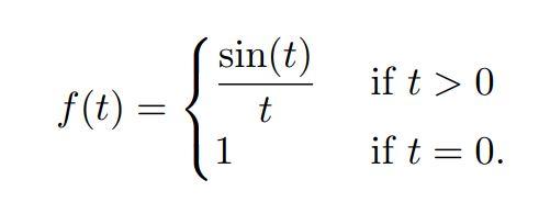 Solved Find the Laplace transform of the following function | Chegg.com