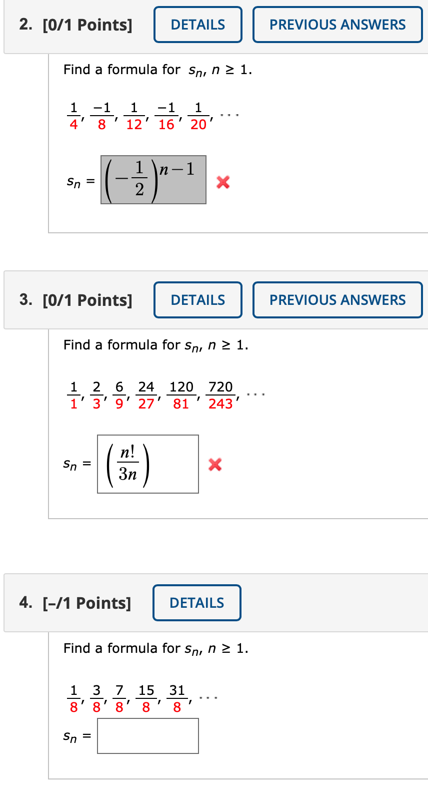 Solved 2. [0/1 Points] DETAILS PREVIOUS ANSWERS Find a | Chegg.com