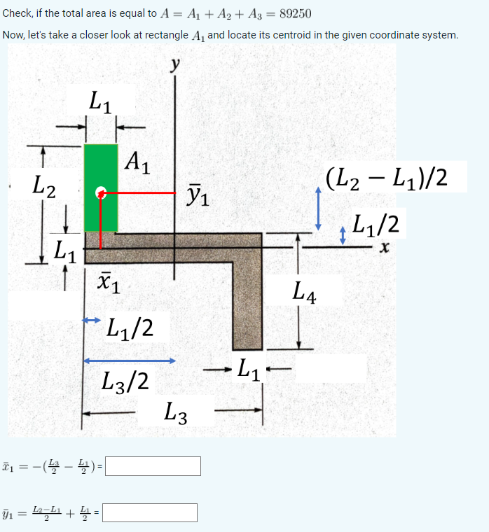 Solved Centroid of a composite area Definition: A complex | Chegg.com