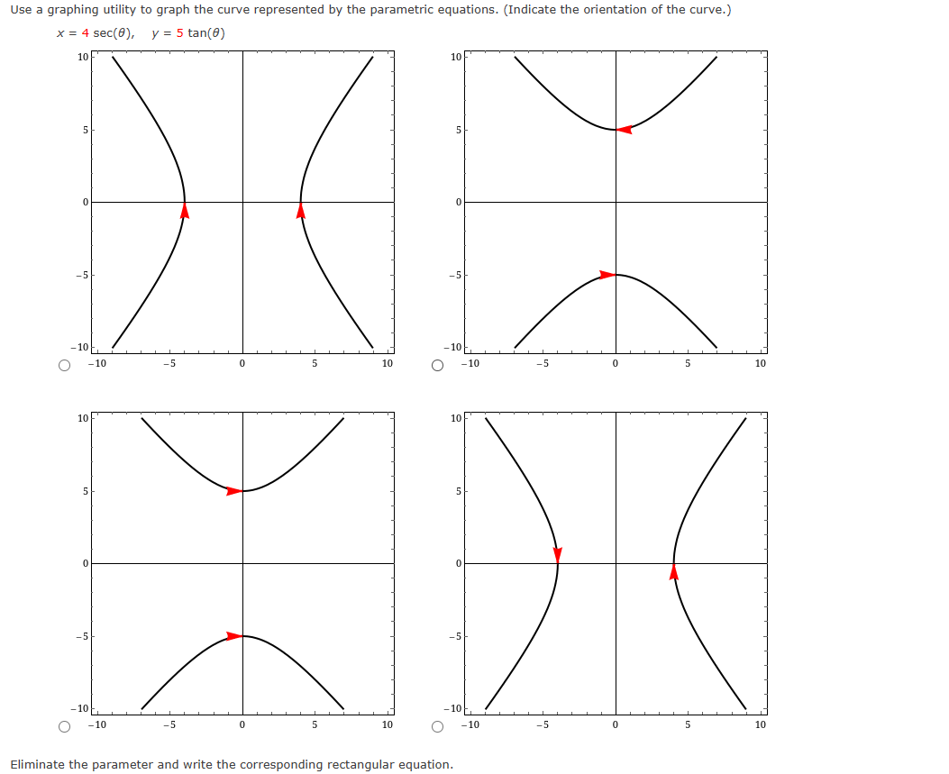 Solved Use a graphing utility to graph the curve represented | Chegg.com
