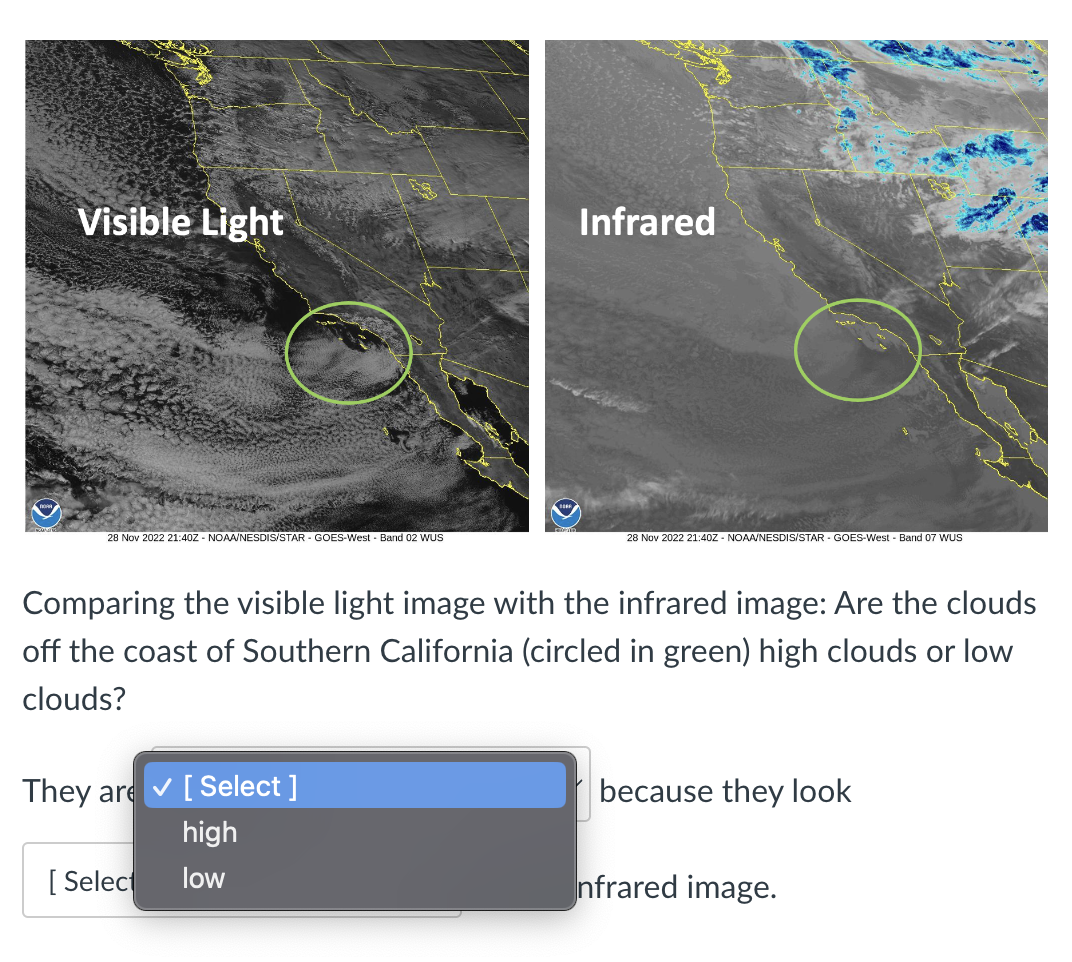 Comparing the visible light image with the infrared | Chegg.com