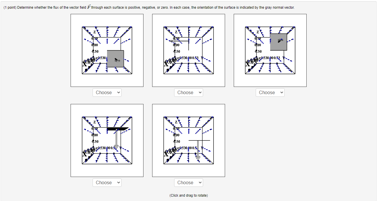 Solved (1 point) Determine whether the flux of the vector | Chegg.com