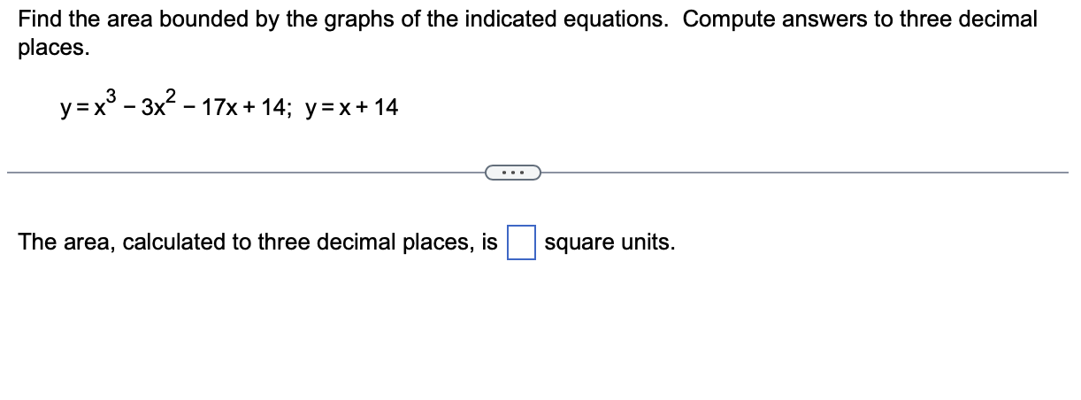 Solved Find the area bounded by the graphs of the indicated | Chegg.com
