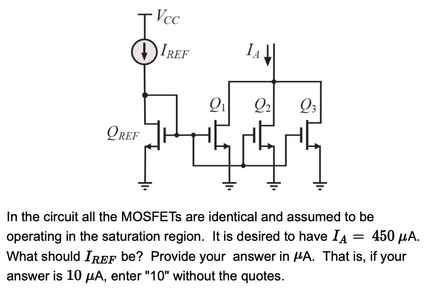 Solved TVoc IREF 21 22 Qrer oder = = In the circuit all the | Chegg.com