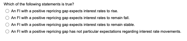 Solved Which of the following statements is true? An Fl with | Chegg.com