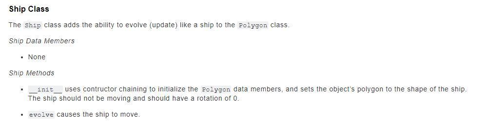 Your assignment is to recreate a simple Asteroids | Chegg.com