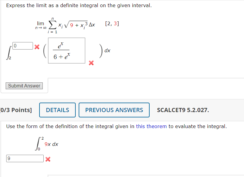Solved Use this definition with right endpoints to find an | Chegg.com