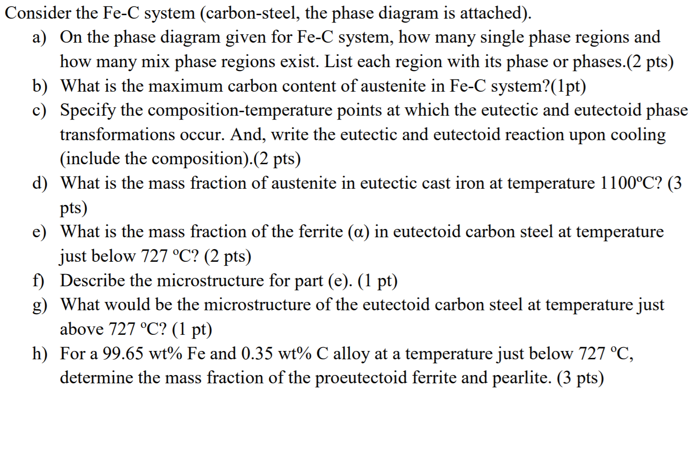 Solved cooling Consider the Fe-C system (carbon-steel, the | Chegg.com Solved cooling Consider the Fe-C system (carbon-steel, the | Chegg.com