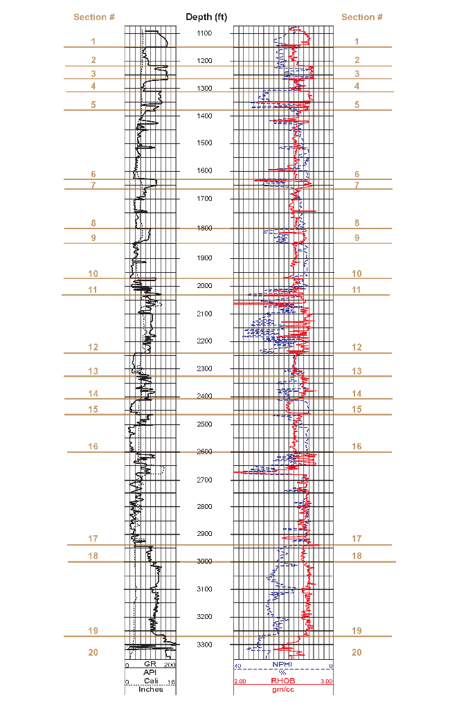 Solved Depth (ft) 110C نفت كه 300 NO colo Muha M Il film 20 | Chegg.com